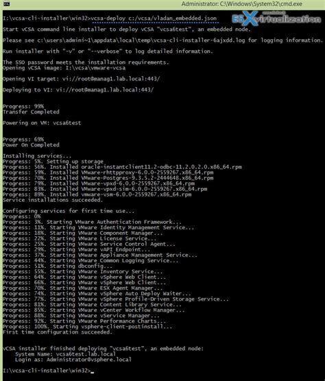 VCenter Appliance 6 0 Simplified Scripted Installation ESX