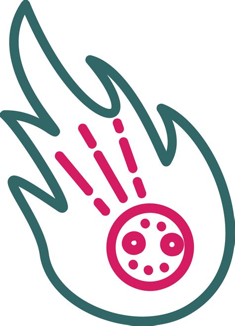 Meteor Line Two Color 14482649 Vector Art At Vecteezy