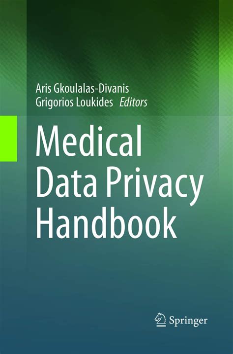 Medical Data Privacy Handbook 9783319795140 Gkoulalas