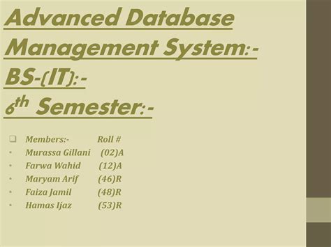 Types Of Database Models Pptx Databases Computer Software And Applications