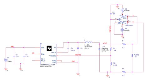 TPS Pspice Simulation With Line Loss Compensation System Design Review Power Management