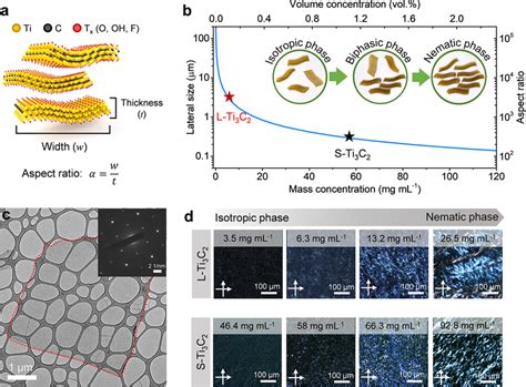 Liquid Crystalline Lc Behavior Of Mxene Inks A Schematic Download Scientific Diagram