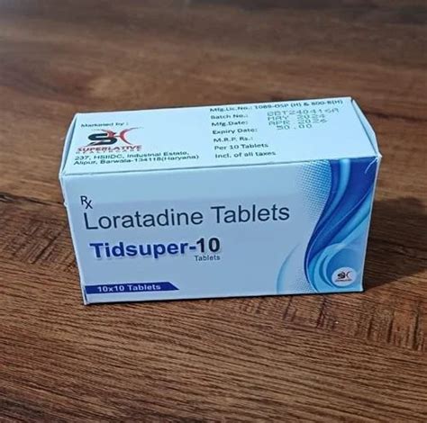 Loratadine 10 Mg Tablets At ₹ 500 Box Barwala Id 2854309217262