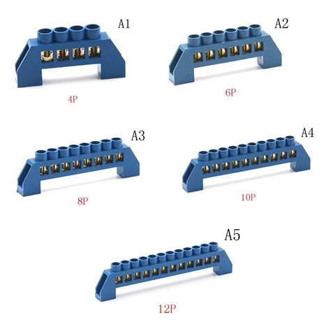 Positions Terminal Block Connector Strip Terminal Brass Ground Neutral Bar