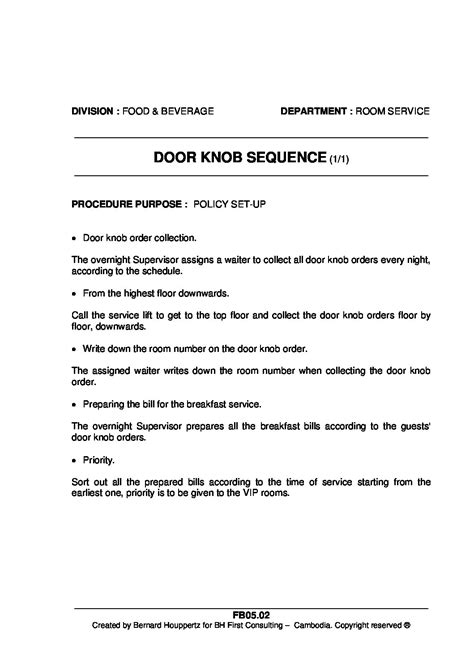 Door Knob Sequence Bh First Consulting