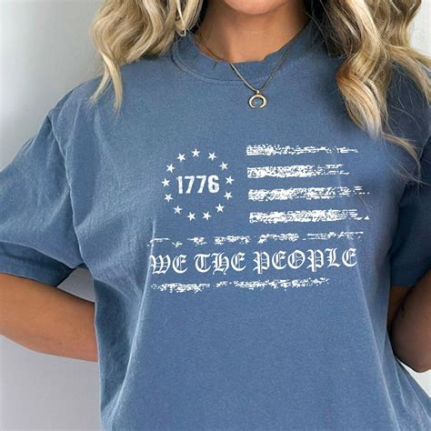 Fitzy We The People Shirt Patriotic Shirts Vintage Usa Flag Shirt