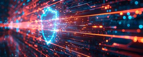 Digital Shield Protecting Computer Screens From Virtual Threats With
