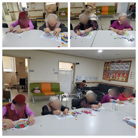 모자이크 활동 색종이를 뜯어 붙여서 달팽이 집을 만들어요