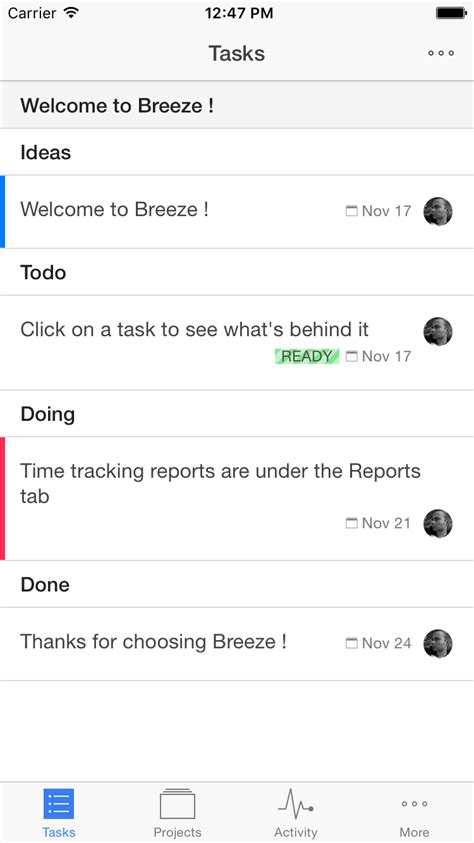 See Your Tasks On Breeze Mobile Apps
