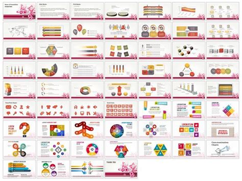 Red Floral Abstract PowerPoint Templates Red Floral Abstract PowerPoint Backgrounds Templates