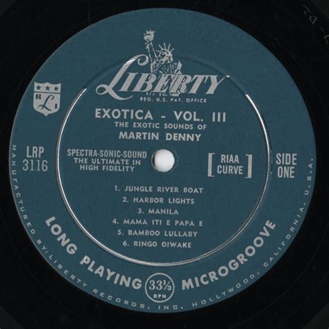 Martin Denny Exotica Vol Iii Lp 1959 Us Liberty リンゴ追分け エキゾチカ Mono