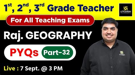 Rpsc 1st And 2nd Grade Teacher 2024 Geography Pyqs 32 By Ram Ratan