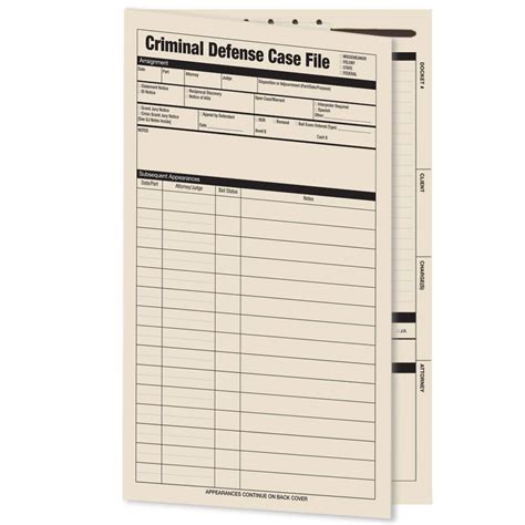 Cold Case Court File Folders Cold Case Court File Folders