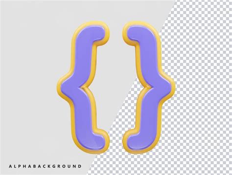 Premium Psd Html Coding Icon 3d Rendering Vector Illustration