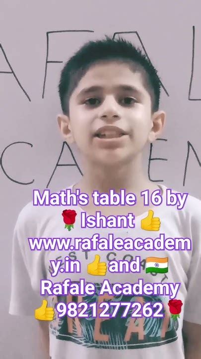 Maths Table 16 Youtube