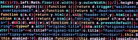 Writing Programming Code On Laptop Digital Binary Data On Computer