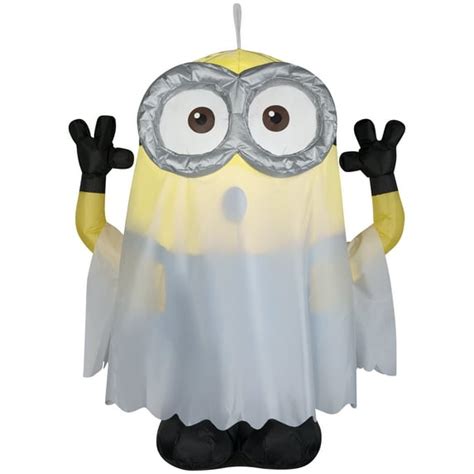 Gemmy Airblown Inflatable Hanging Minion As Ghost Universal 3 5 Ft