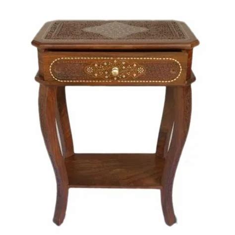 Brown Fancy Wooden Side Table Size 21 X 13 X 30 Inch At ₹ 2000piece In Saharanpur