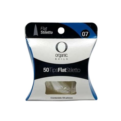 Tip Flat Stiletto 07 Organic Nails Honduras