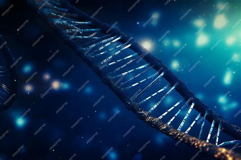 Premium Ai Image Dna Helix Intertwined With Binary Code Strands