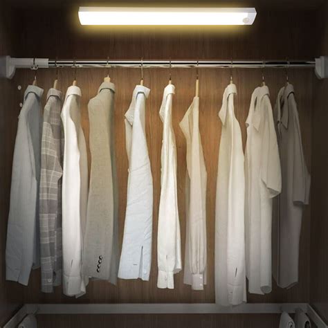 Wireless Led Pir Motion Sensor Light Strip Cabinet Closet Usb Lamp