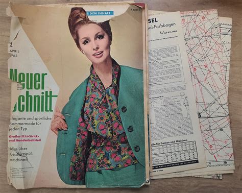 41963 Neuer Schnitt Vintage Fashion Magazine 1960s Vintage Sewing