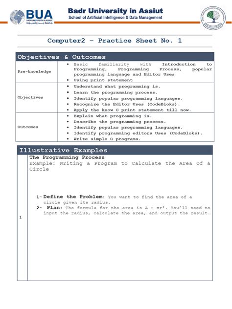 Computer2 Practice Sheet1 Pdf Computer Programming Computer Program
