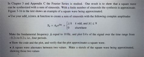 3 Lab Exercise Complex Exponentials In The Pre Lab