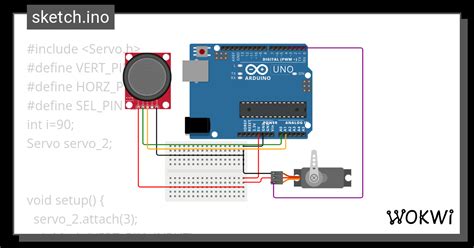 Servo Por Joystick Wokwi Esp32 Stm32 Arduino Simulator