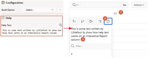 Oracle Apex Help Text Option For Interactive Report Stack Overflow