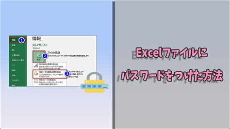 【excelパスワード】エクセルファイルパスワードのかけ方 【excelパスワード】エクセルファイルパスワードのかけ方