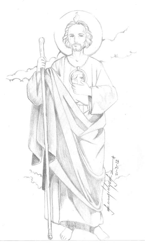Dibujos De San Judas Tadeo Para Colorear Vsun