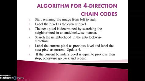 Chain Codes Youtube