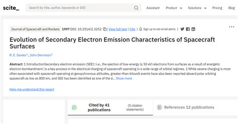 Evolution Of Secondary Electron Emission Characteristics Of Spacecraft