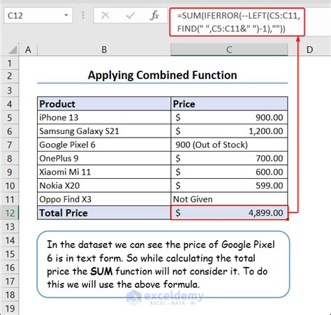How To Sum If Cell Contains Number In Excel 6 Examples