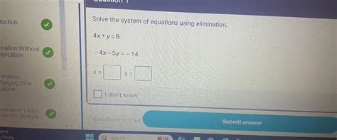 Solved Solve The System Of Equations Using