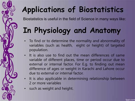 Biostatics Introduction History And Application Pdf Science