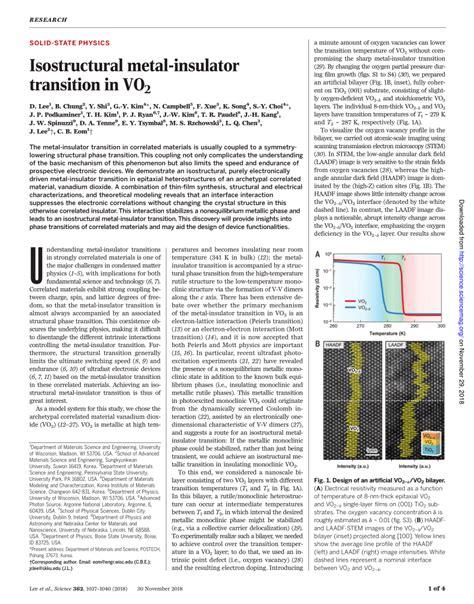 Pdf Isostructural Metal Insulator Transition In Vo 2