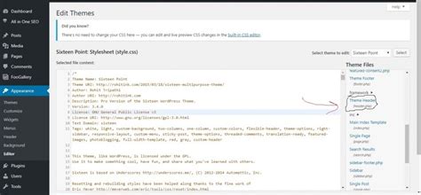 How To Add Your Html Code To Your Theme Header