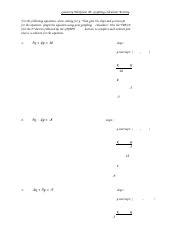 Graphing Calculator Activity Solve Equations Find Intercepts Course Hero