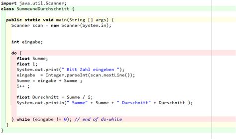 Hilfe Bei Java Summe Und Durchschnitt Computer Pc Programmieren