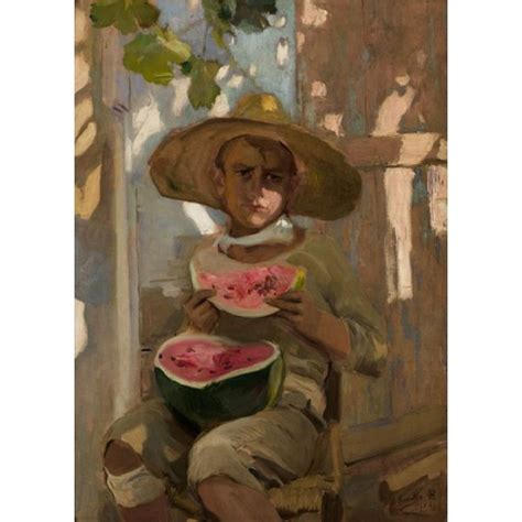 Venta De Cuadro Niño Comiendo Sandía 1920 Joaquin Sorolla