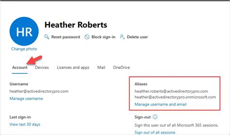 add email alias in active directory or 365 active directory pro