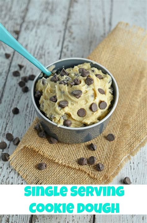 Edible Cookie Dough Recipe Recipe Single Serving Cookie Dough