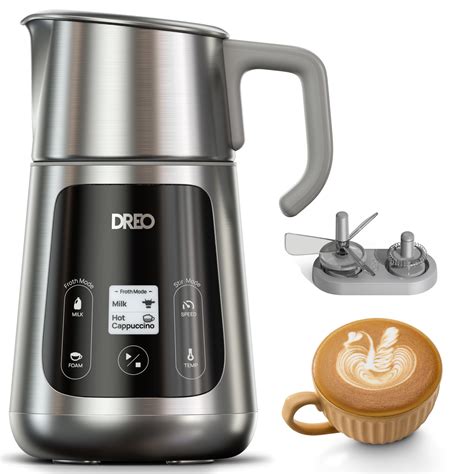 Dreo All In 1 Baristamaker Milk Frother Electric Foam Frother For