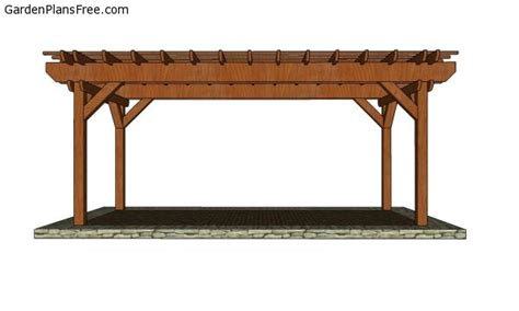 10x20 Free Standing Pergola Free Diy Plans