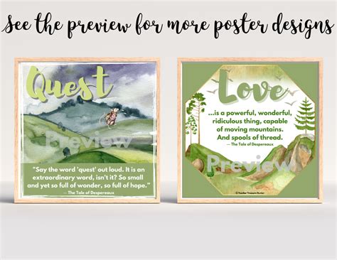 Tale Of Despereaux Book Quote Posters 8 Printable Posters For