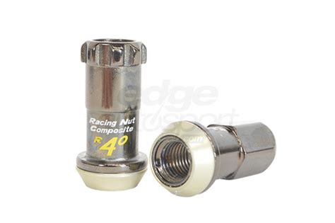 Project Kics R40 Open End Lug Nuts W Locking Set Black 12x15
