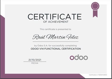 Raúl Martín Félez On Linkedin Odoo Certificate Braintec Espaitec Uji