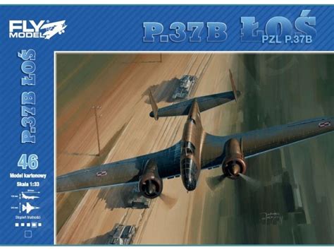 Fly Model Pzl P37b Łoś 133 Fmg 046 Žurnalai Popieriniai